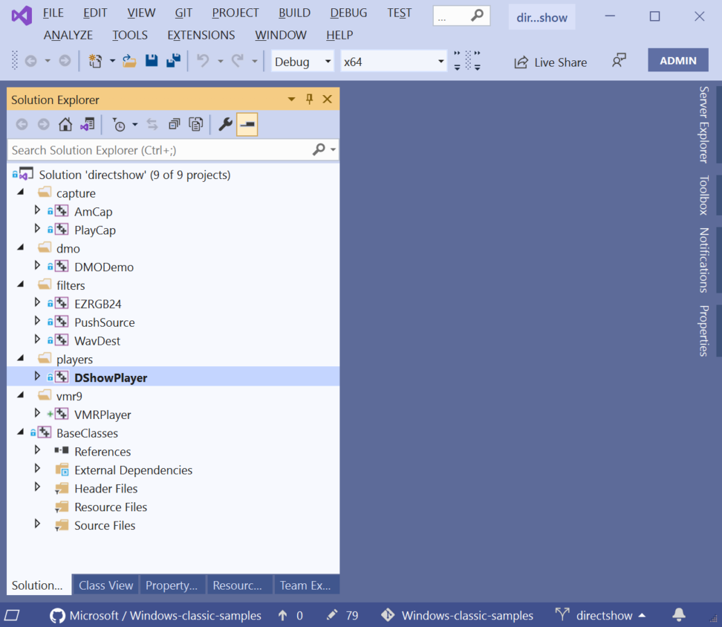 Windows SDK DirectShow Samples adapted for Visual Studio 2019 – Fooling ...